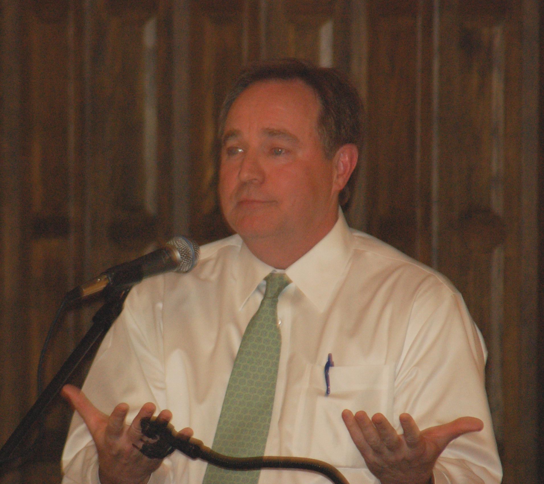 William "Bill" Booker gratiously accepts his John Cardinal Wright Award