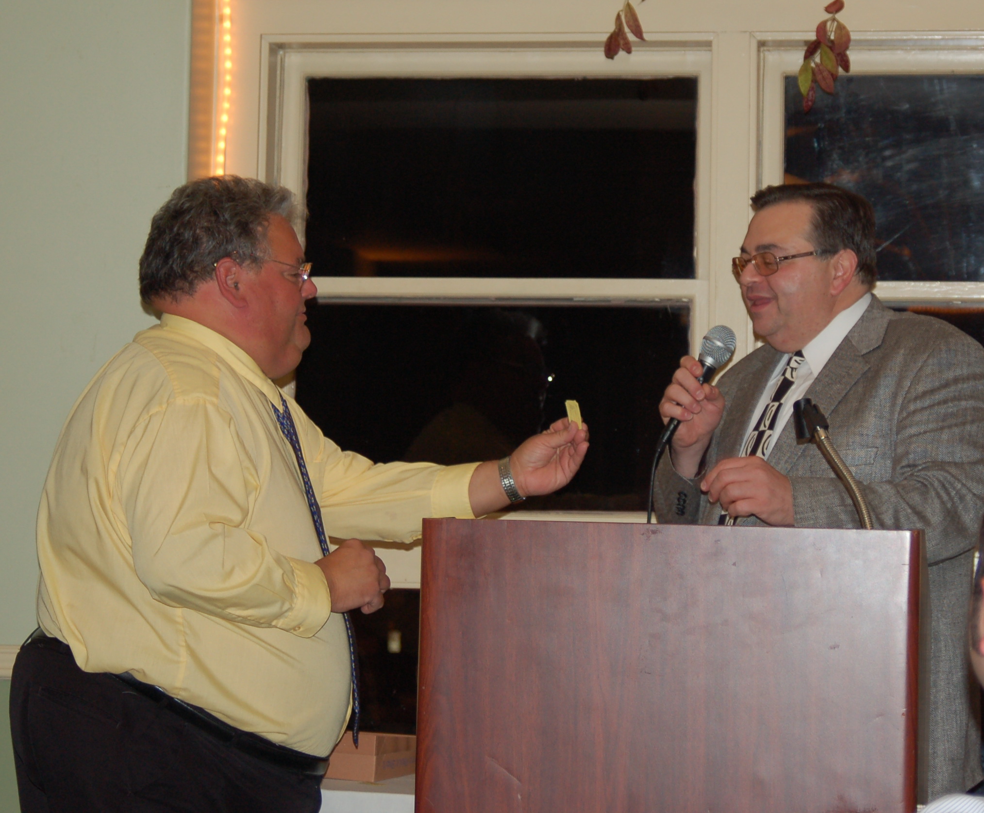 Always working for the alumni association, at the 2009 dinner, Tony ...