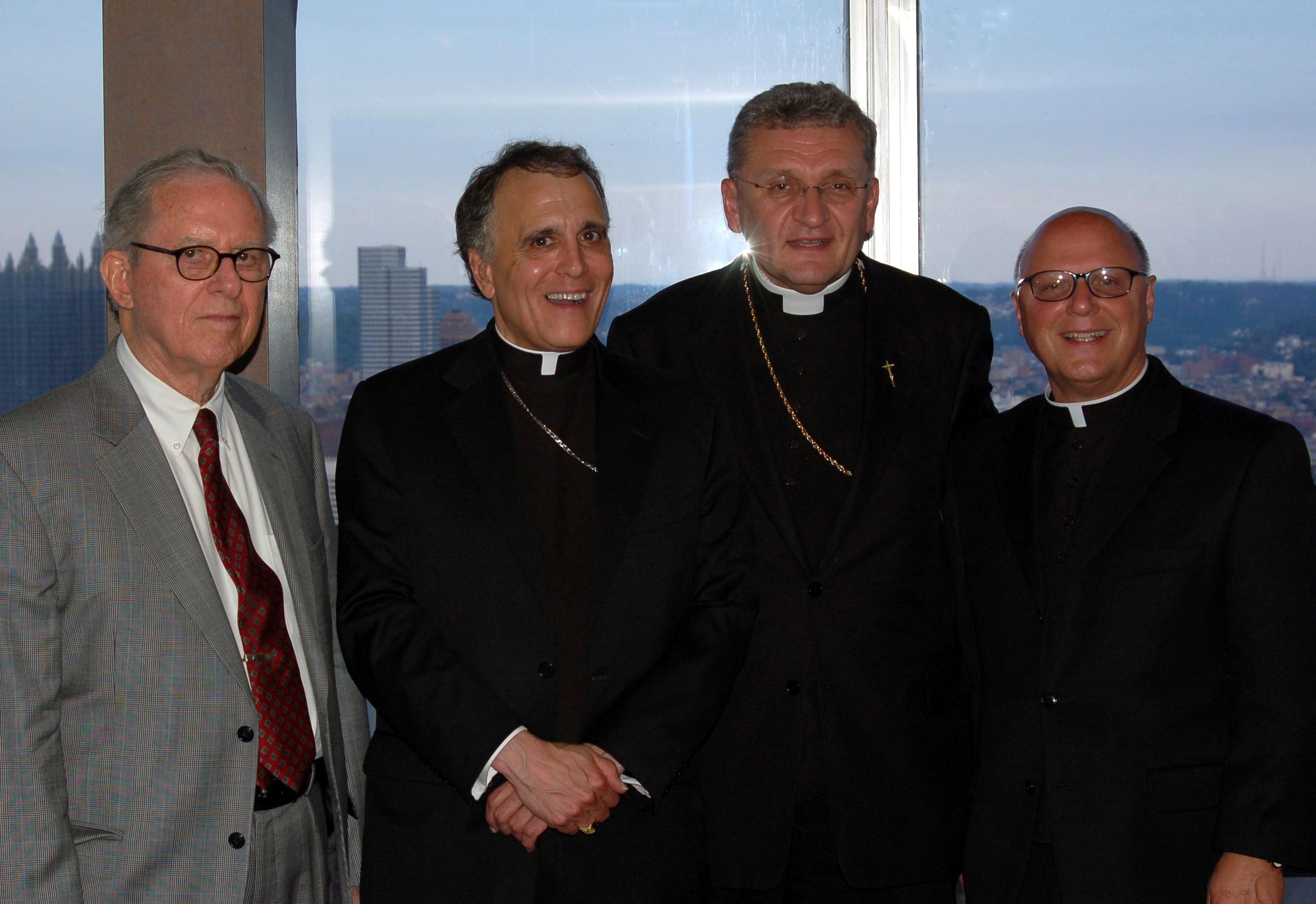 Prior to dinner, Cardinal DiNardo and Bishop Zubik agreed to a photo shoot.
